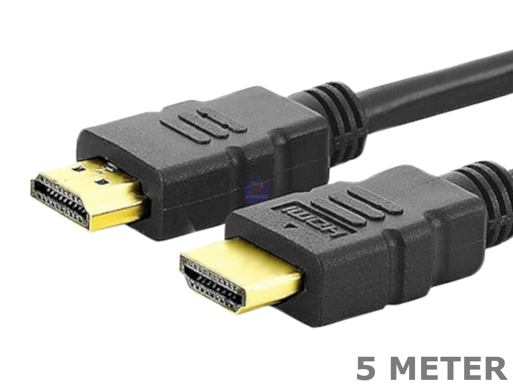 Photograph of Smooth Black High Performance 5 Meter long HDMI Cable Photograph of Smooth Black High Performance 5 Meter long HDMI Cable