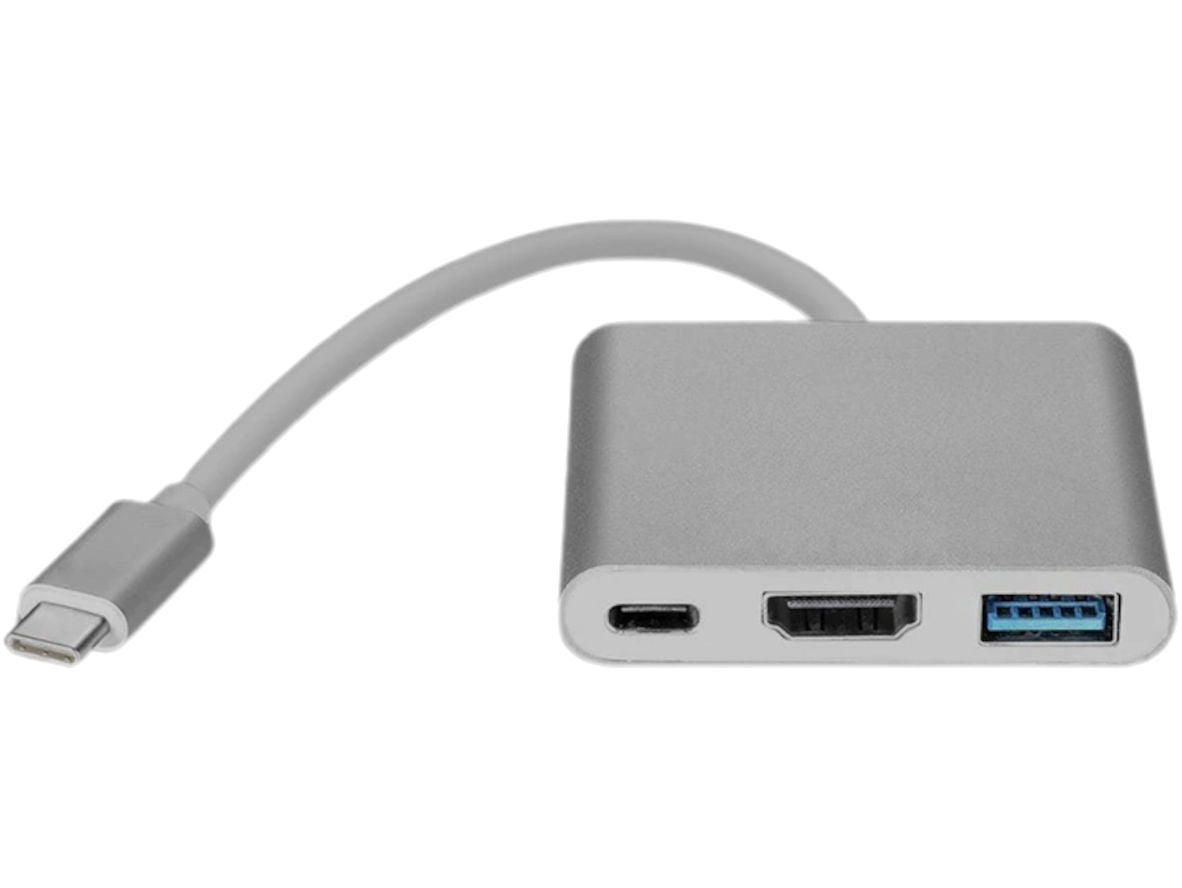 3 in 1 USB-C to HDMI, USB 3.0 and USB-C Adapter – Connect Multiple Dev ...