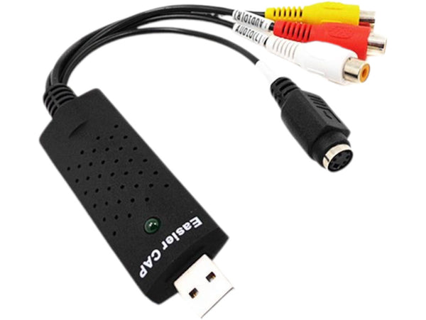 EasyCAP USB 2.0 Capture Device for VHS DVD CVBS & S-Video Transfer to ...