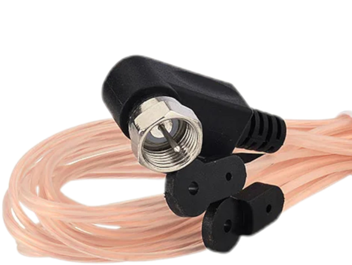 FM Radio Dipole Antenna 75 Ohm with Male F-Type Plug Connector | Indoo ...