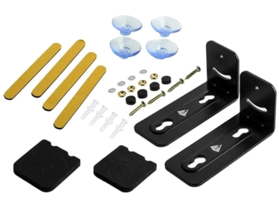 Black Steel Universal Soundbar Wall Mount Bracket Kit – Techexpress NZ