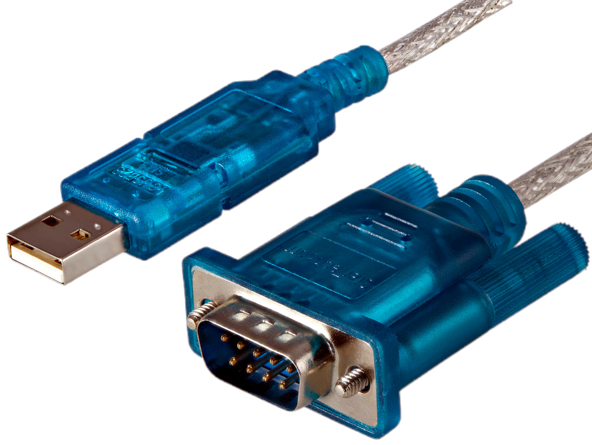 USB to 9-pin Male DB9/DE9 RS232 Serial Adapter Cable – Techexpress NZ