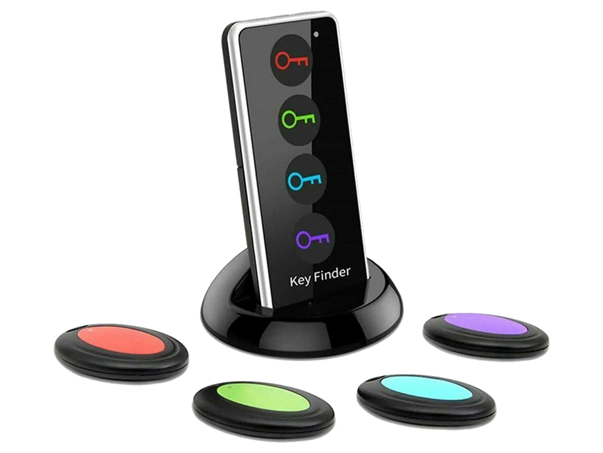 Wireless Key Finder Locator with Remote Control – 4-Item RF Finder (No ...