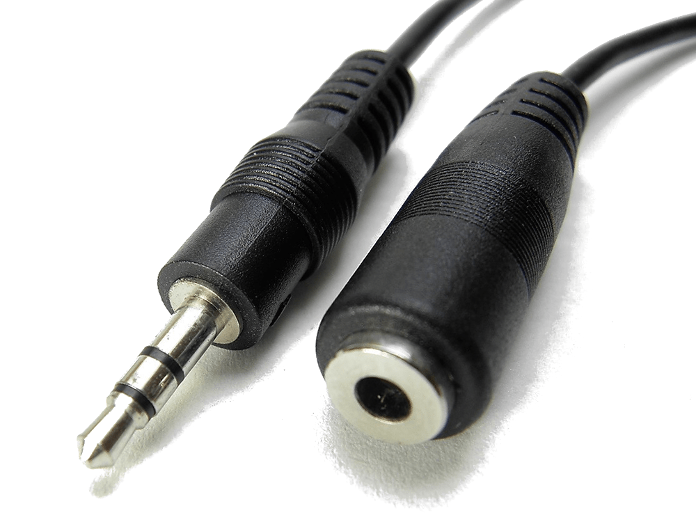 Close_up_photograph_plugs_and_connectors_on_5_Meter_3.5mm_Stereo_Male ...