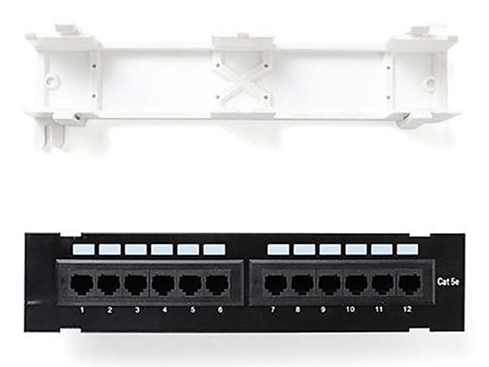 Image_of_12_port_patch_panel_cat5e_RJ45_Mini_Computer_LAN_Network ...