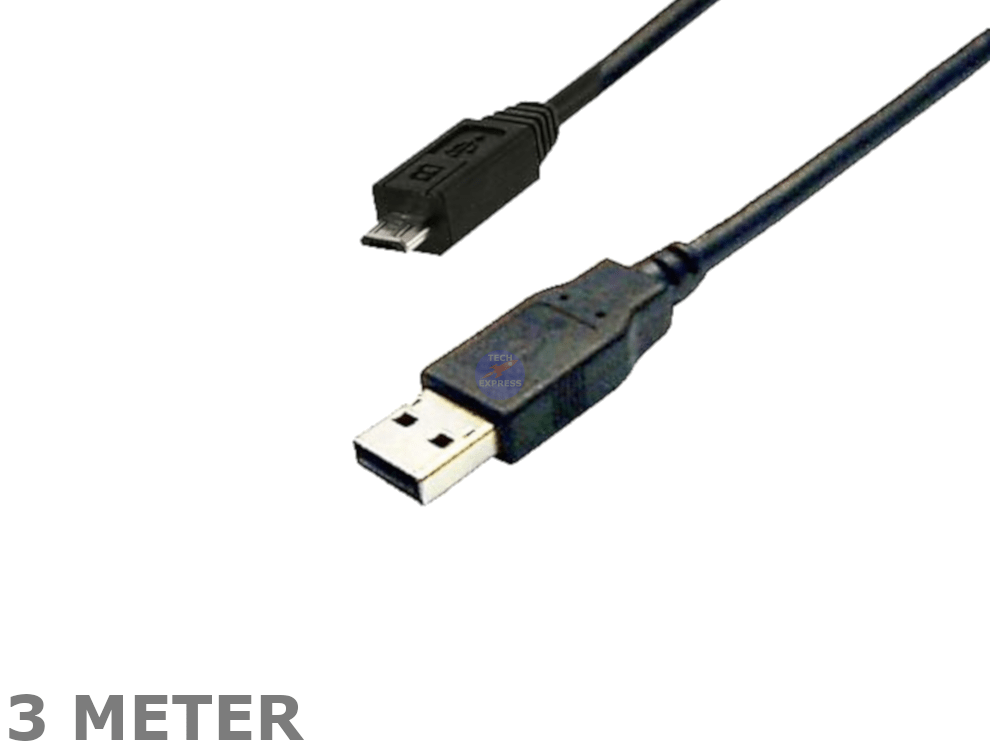 Photo_of_Black_3_Meter_USB_2.0_Micro_B_Male_to_Standard_USB_Male_Data ...