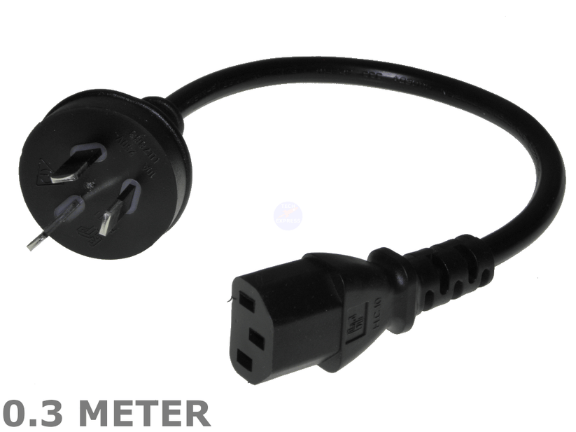 NZ 3 pin male wall plug to IEC Female socket POWER CORD cable lead ...