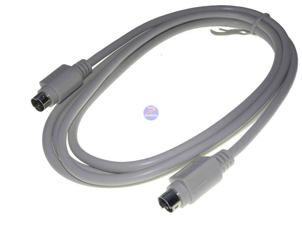 Photograph_of_2_Meter_PS2_6_Pin_mini-DIN_Mini_Din_Male_to_Male_cable_2M ...