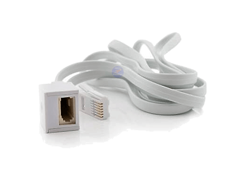 2 Meter Telephone Extension Cable Cord Male to Female BT Phone Lead 2M ...