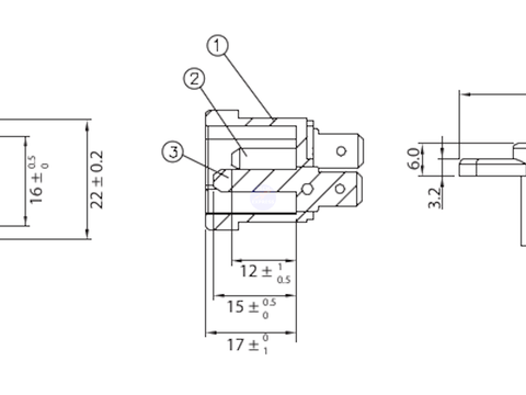 3 Pin IEC C14 Panel Mount AC Power Plug Inlet Connector - techexpress nz
