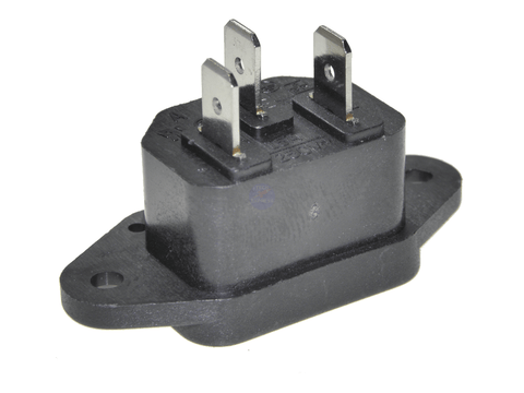 3 Pin IEC C14 Panel Mount AC Power Plug Inlet Connector - techexpress nz