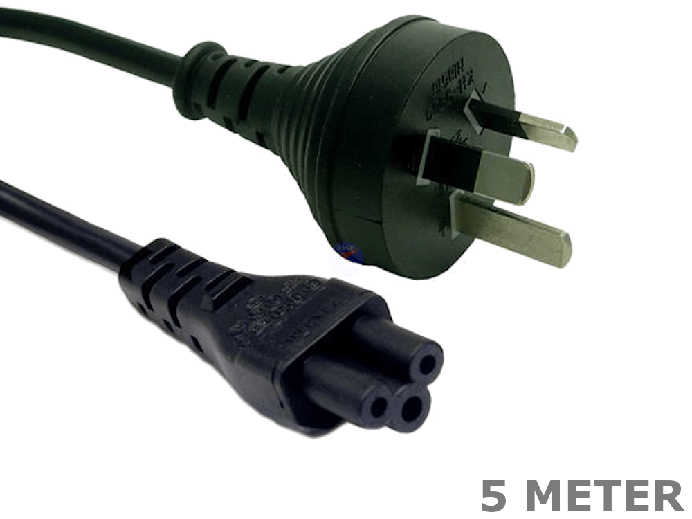 Photograph_of_5_Meter_3_Pin_Clover_IEC_C5_NZ_Mains_AC_Power_Cable_Cord ...