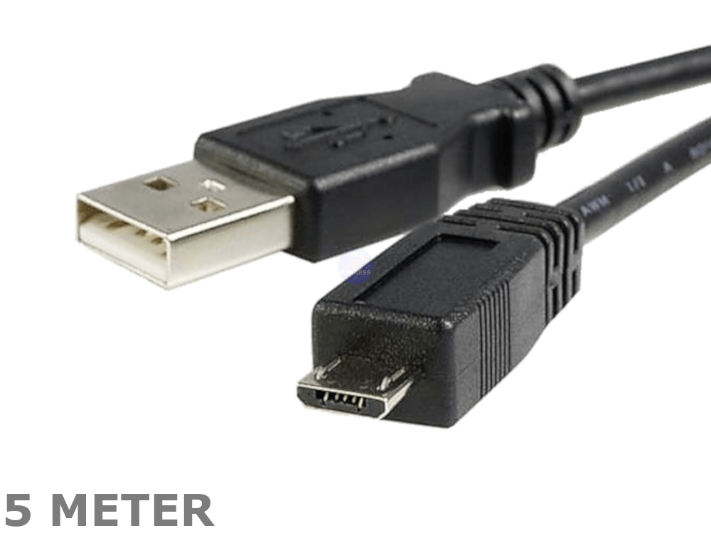 Photograph_of_5_Meter_USB_2.0_Micro_B_Male_to_Standard_USB_Male_Data ...