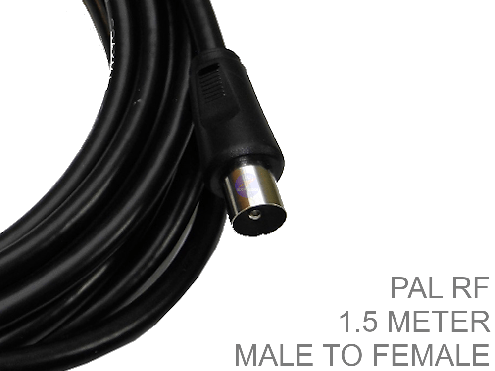 Photograph_of_Black_1.5_Meter_Long_PAL_RF_Male_to_Female_Extension_1.5m ...