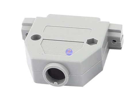 Grey ABS DB25 Connector Backshell Hood Cover Housing Back Shell Kit ...