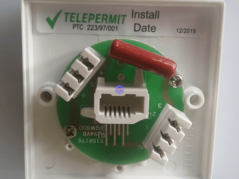 Standard NZ Telephone BT 2 Wire Wall Jack Socket Telepermited and ...