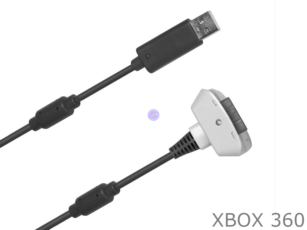 Photograph_of_White_xBox_360_Wireless_Controller_Battery_Charger_Cable ...