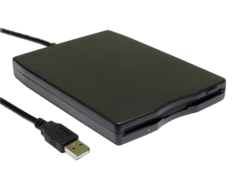 Portable external USB floppy disk drive 3.5" inch 1.44mb diskette ...