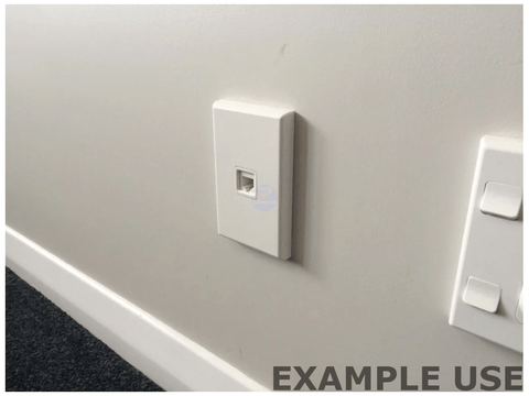 10x White RJ45 Keystone to PDL600 Series Compatible Modular Clips ...